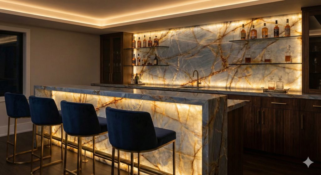 Blue Roma Quartzite Countertops Houston | Omni Surfaces